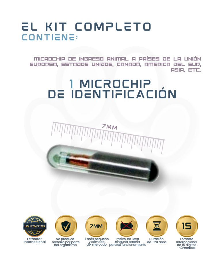Microchip para Mascotas Kit Completo de Viaje - ChipMascotas